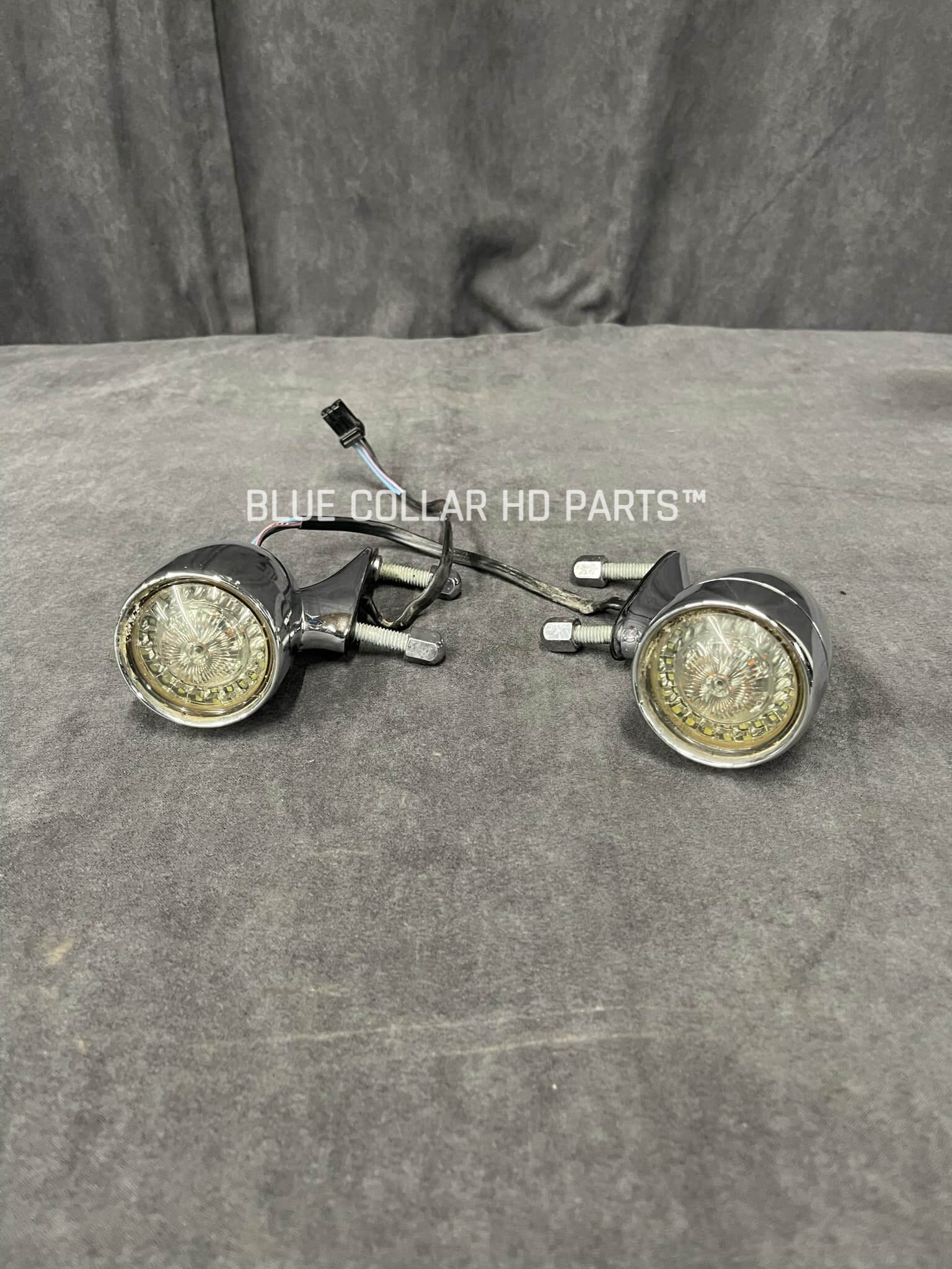 2011 Harley Davidson Road Glide Front Signals - Chrome! | Blue Collar ...